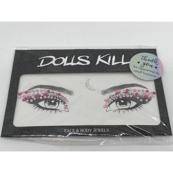 Dolls Kill | Makeup | Dolls Kill Pink Rhinestone Face Body Jewels For ...